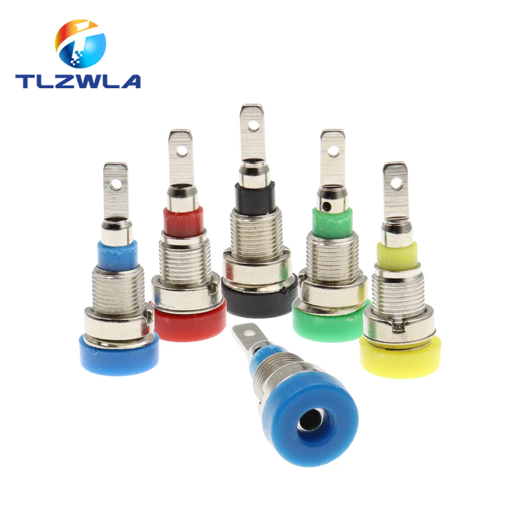 5PCS 2MM Banana Socket Binding Post Nut Banana Plug Jack Electrical ...