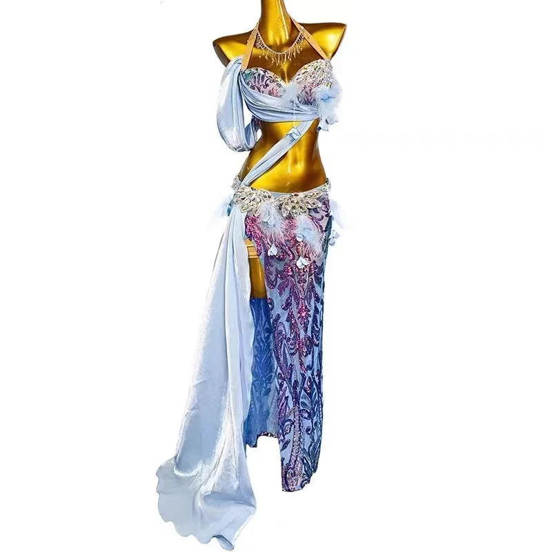 Conjunto-de-danza-del-vientre-egipcio-profesional-para-mujer-ropa ...