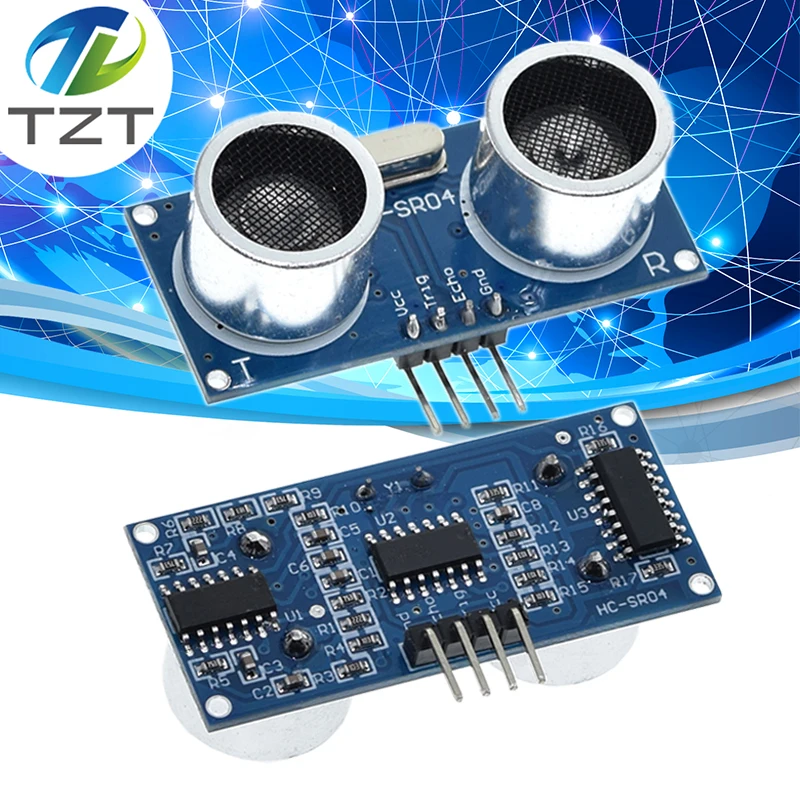 TZT-Ultrasonic-sensor-HC-SR04-HCSR04-to-world-Ultrasonic-Wave-Detector ...