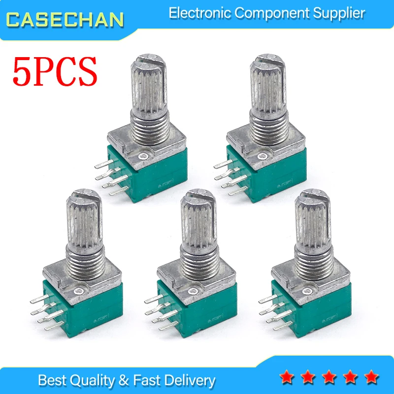 5pcs/lot Double Potentiometer 6pin Rk097g B1k 5k 10k 20k 50k 100k 500k ...