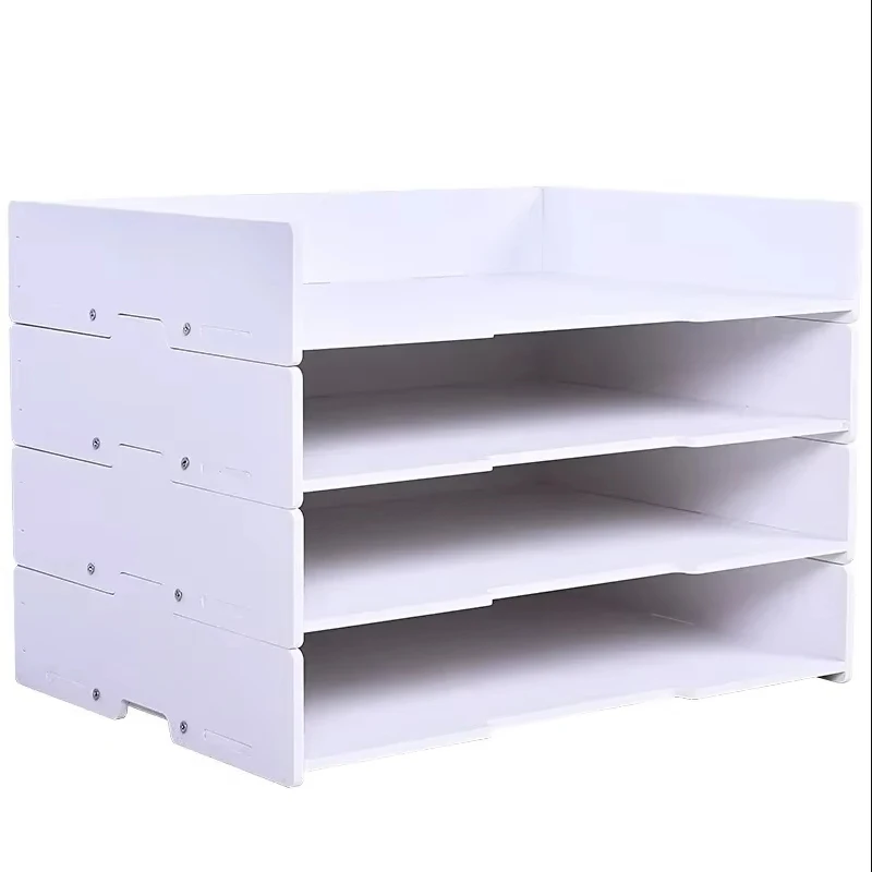 A4/A3 Multi-layer Superimpose Desktop File Tray Organizer Document ...