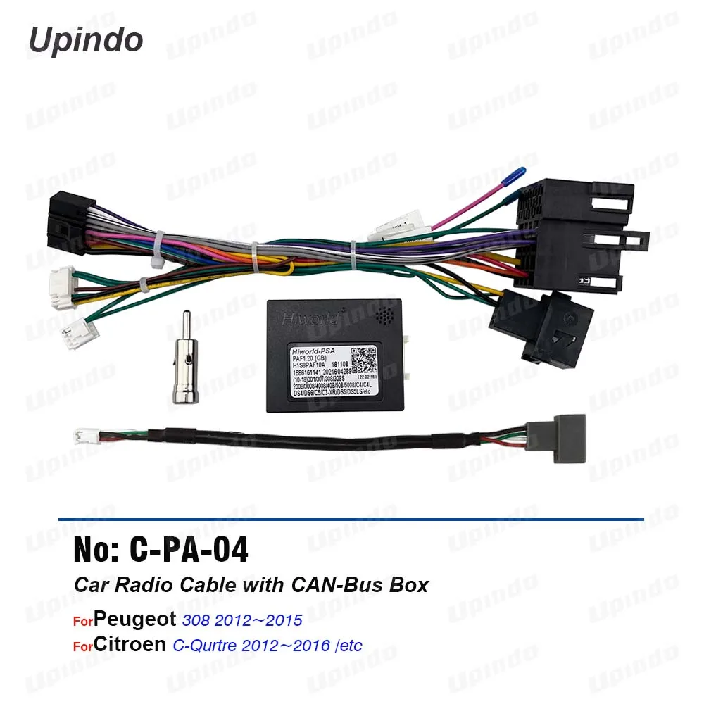 Car-Radio-Cable-with-CAN-Bus-Box-Adapter-Wiring-Harness-Power-Connector ...