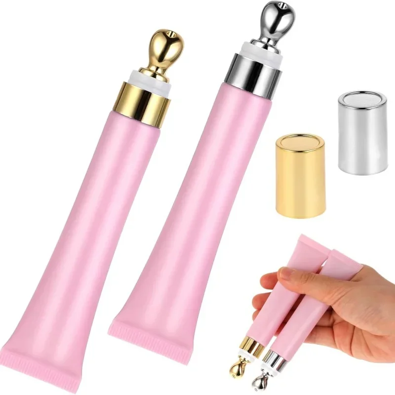 1-2Pcs-Empty-Eye-Cream-Refillable-Squeeze-Tubes-Pink-Lip-Gloss ...
