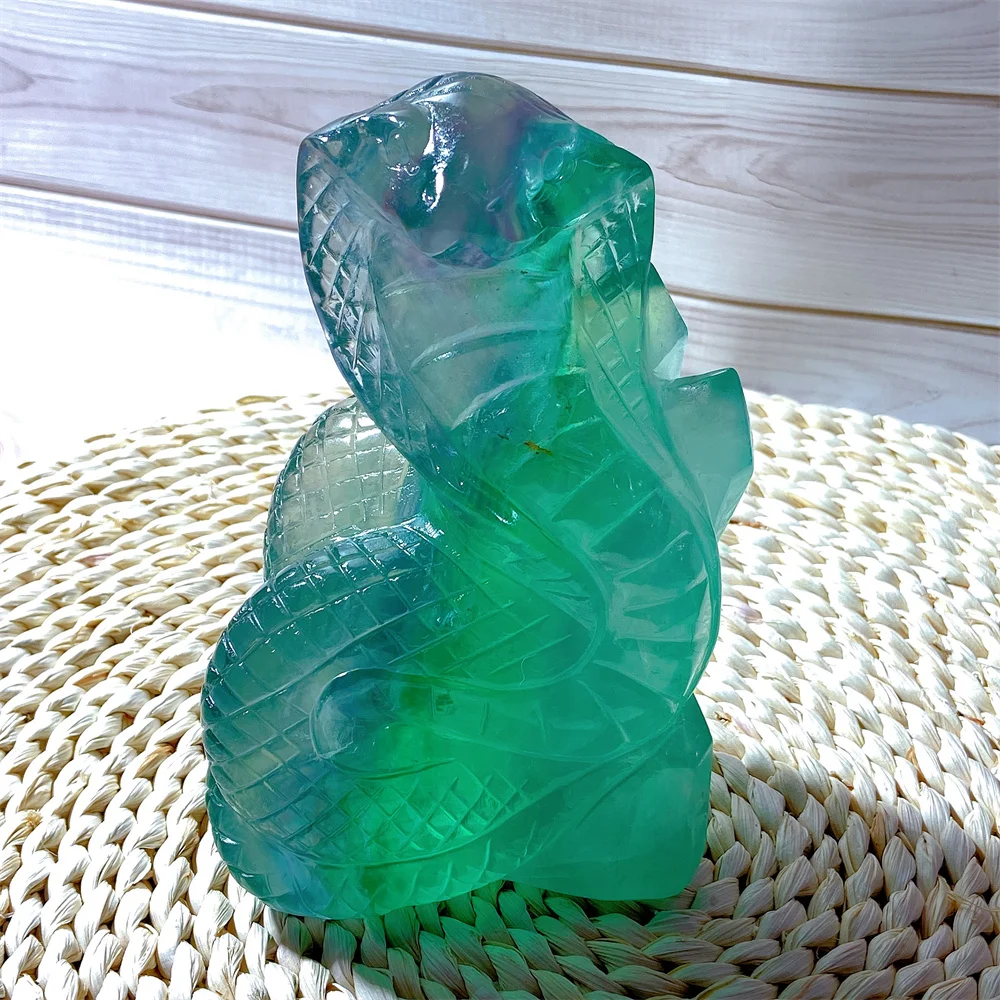 Natural-Fluorite-Snake-Carved-Crystals-Room-Decor-Crafts-Ornament-Desk ...