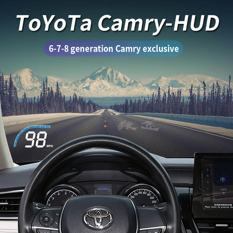 Yitu HUD is applicable to the special refit of Toyota Camry 6-7-8 special vehicle, speed Head-up ...