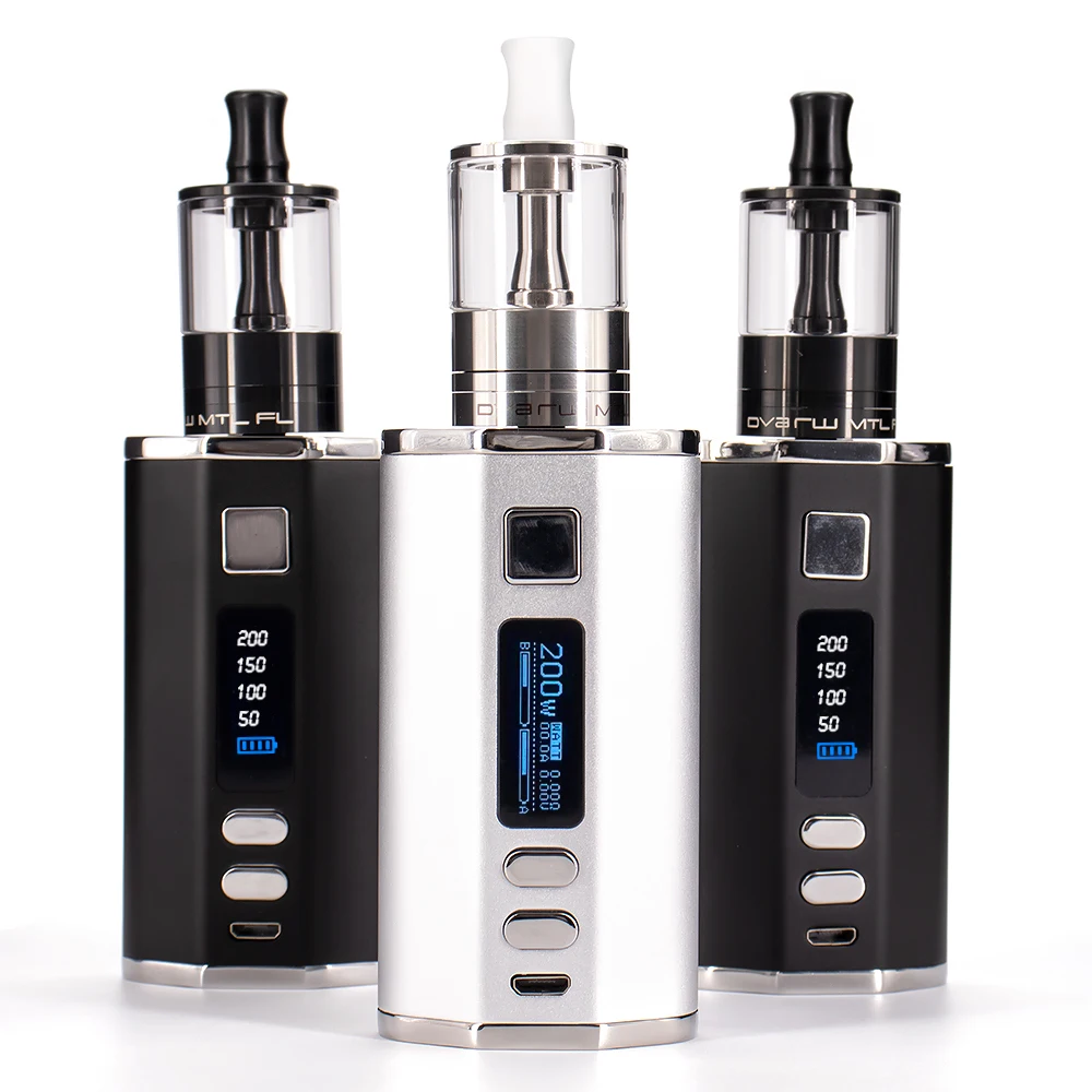 200W-Vape-Box-Mod-Kit-Electronic-Cigarette-OLED-Screen-Kit-4500mah ...
