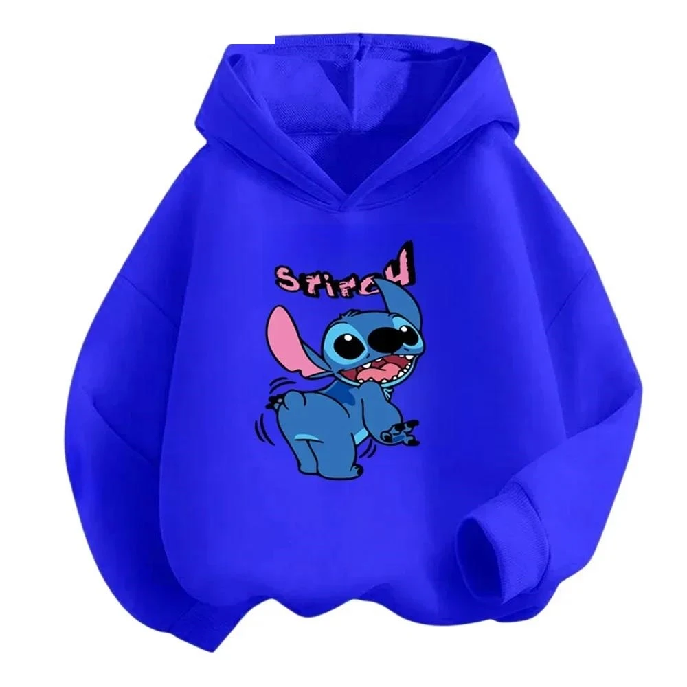 Sudadera con capucha de Stitch de Anime para niñas y niños, ropa de ...