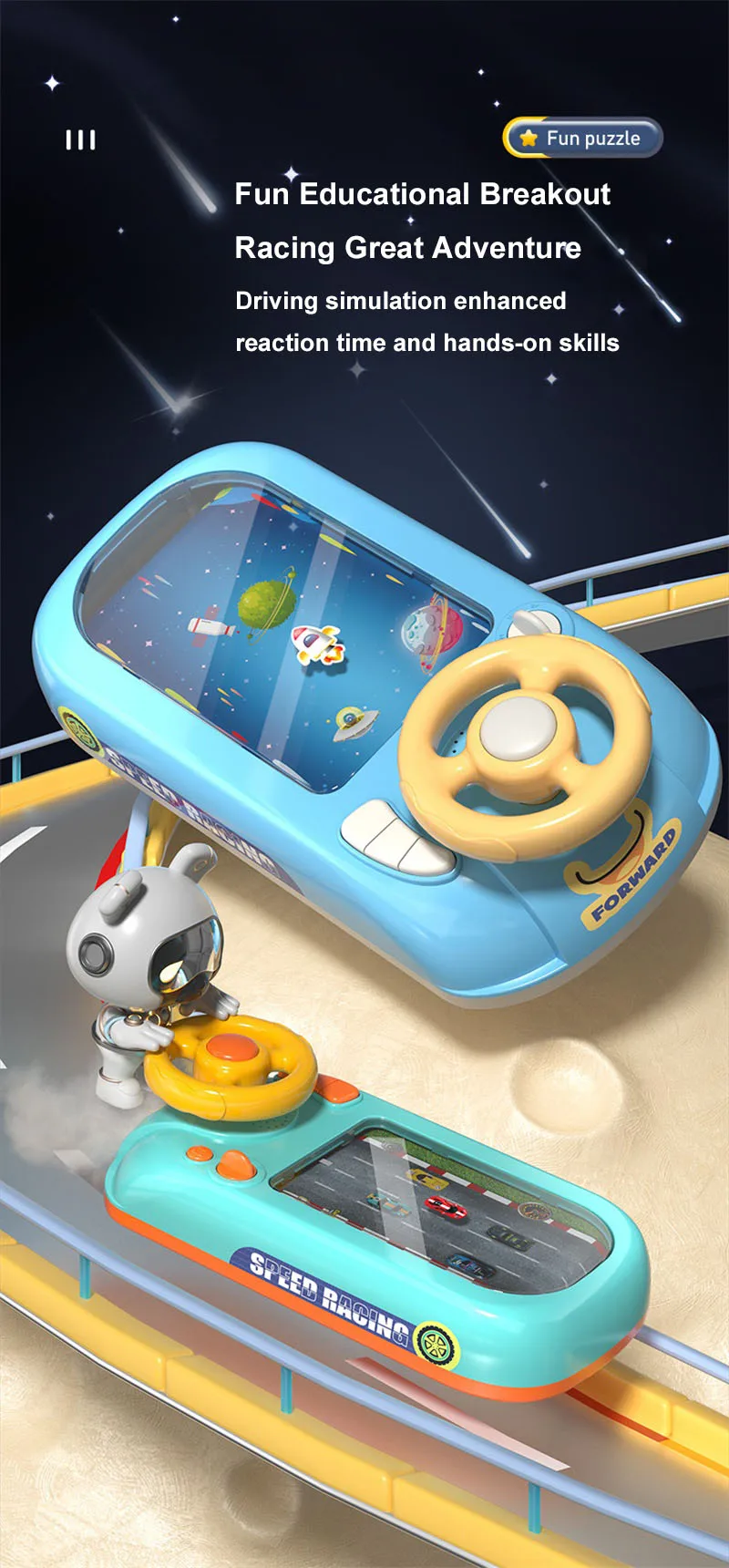 Talkie-walkie,Volant de conduite de simulation pour enfants,course ...