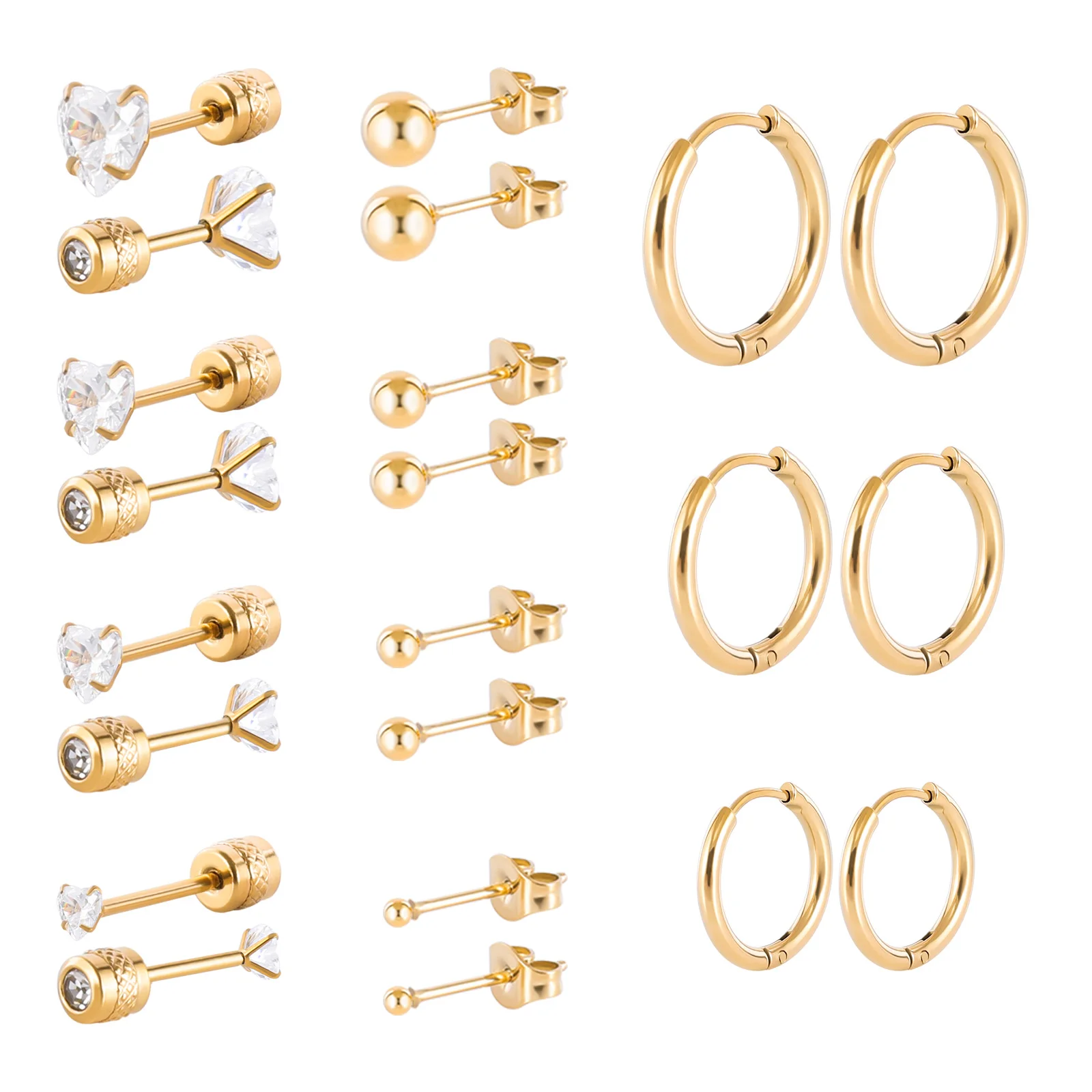 Pendientes-de-acero-quir-rgico-para-orejas-sensibles-aretes-de-aro ...