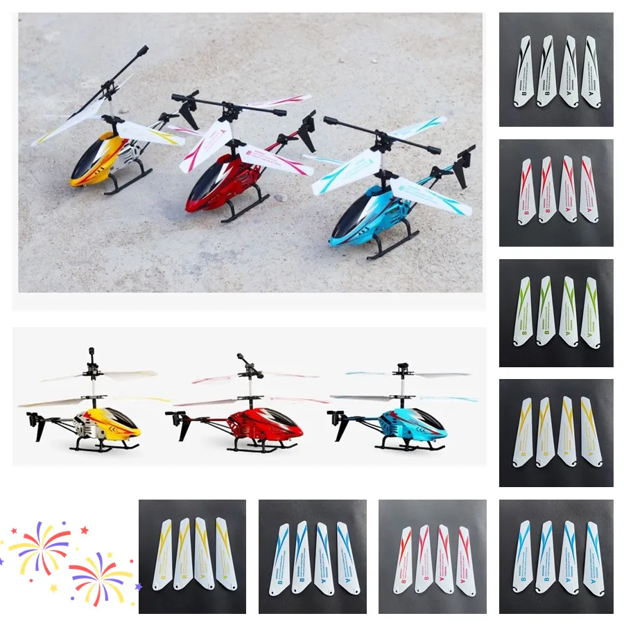 4Pcs-AB-9CM-Spare-Blades-Fans-Props-For-R-c-Mini-Helicopter-Rotor-Rc ...
