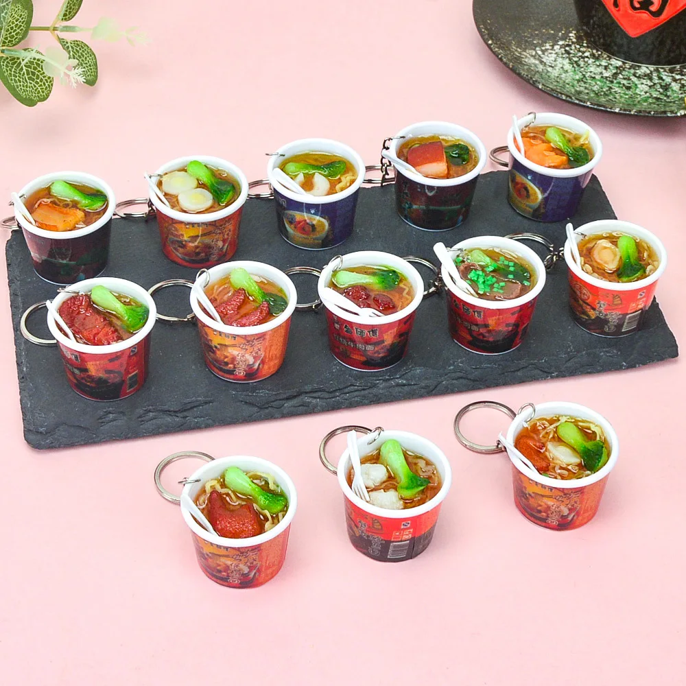 ramen-noodle-keychain-Food-Pendant-key-Chain-New-fashion-Braised-Beef ...