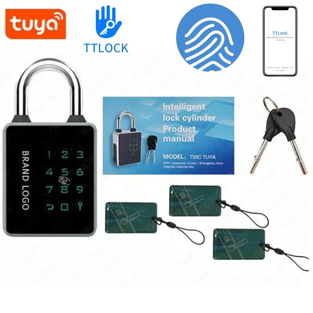 Tuya-TTLOCK-APP-Smart-Fingerprint-Padlock-Waterproof-Biometric ...