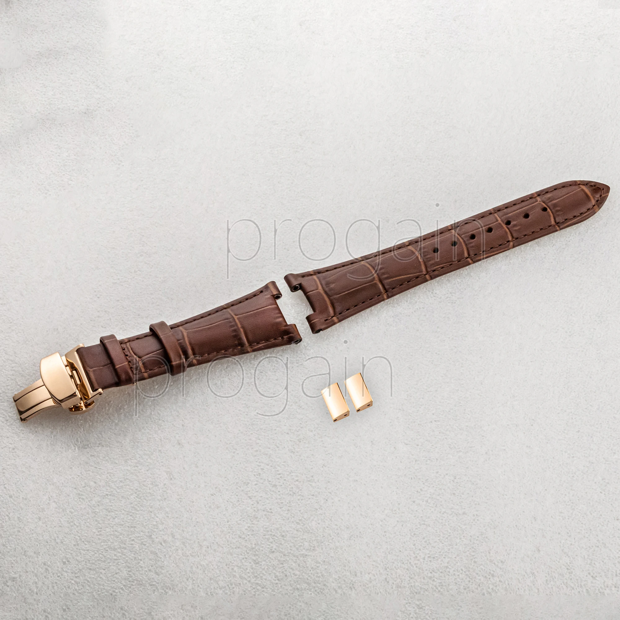 25mm Genuine Leather Strap Watch Bracelet Wristband Replacements for ...