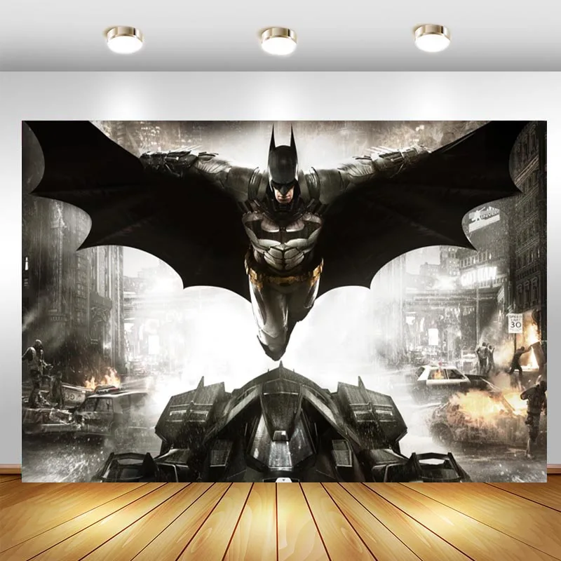 Superhero-Batman-Backdrop-Monster-Truck-Boy-Birthday-Party-Photography ...