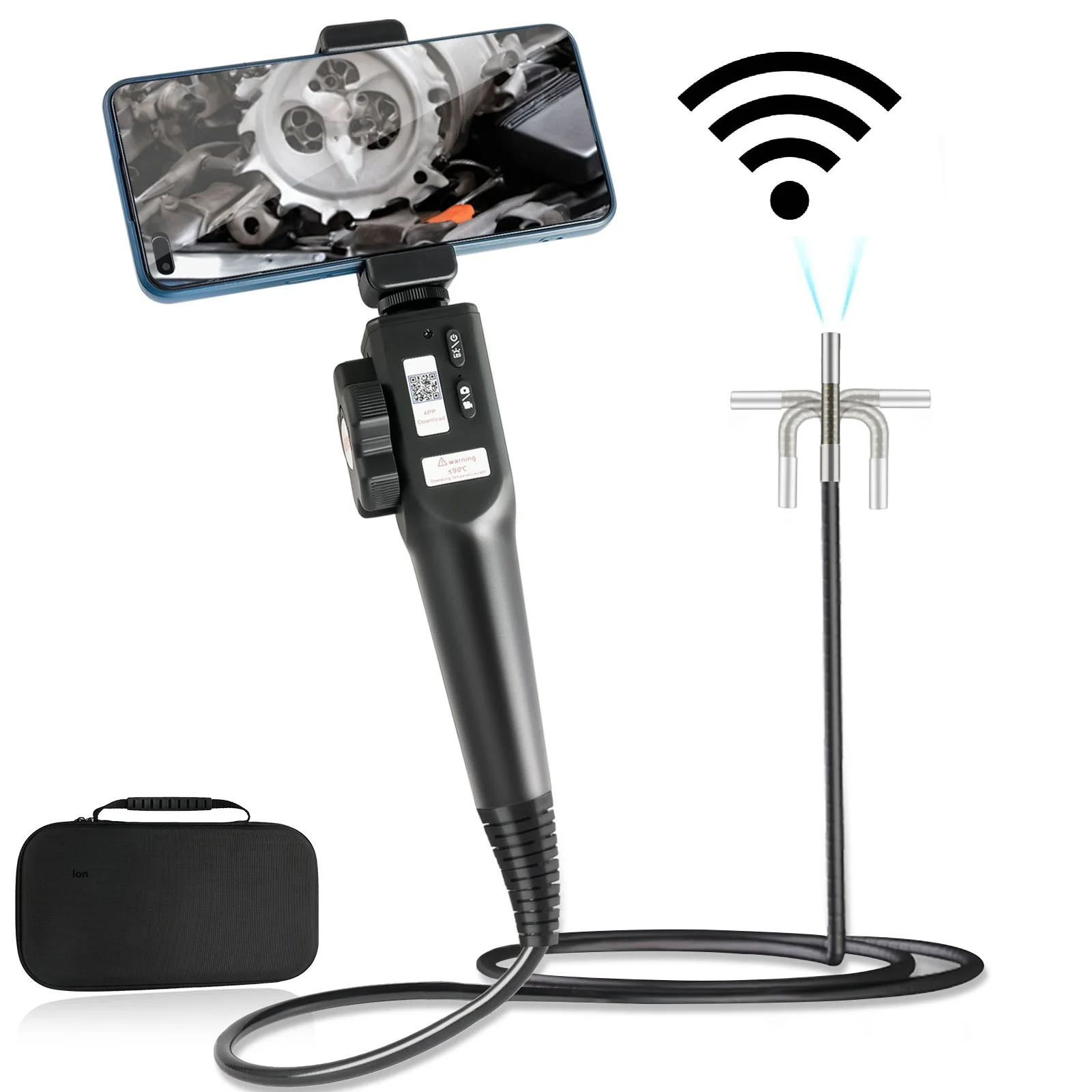 5-5mm-180-Steering-Articulation-Industrial-Borescope-Endoscope-Cars ...