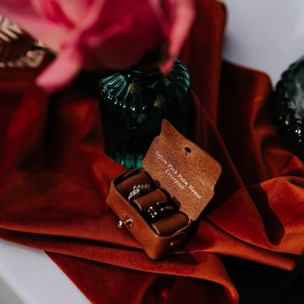 Personalised-Wedding-Ring-Bearer-Pouch-for-Dogs-Leather-Collar-Ring-Box ...