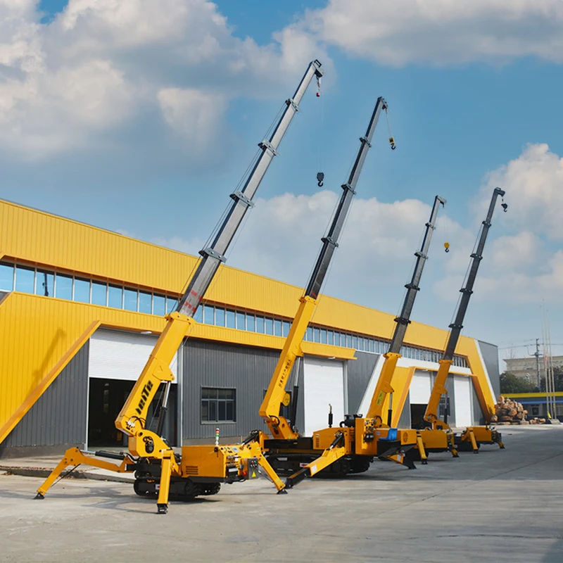 Mini Spider Crane Crawler Crane with Hydraulic Telescopic Outrigger ...