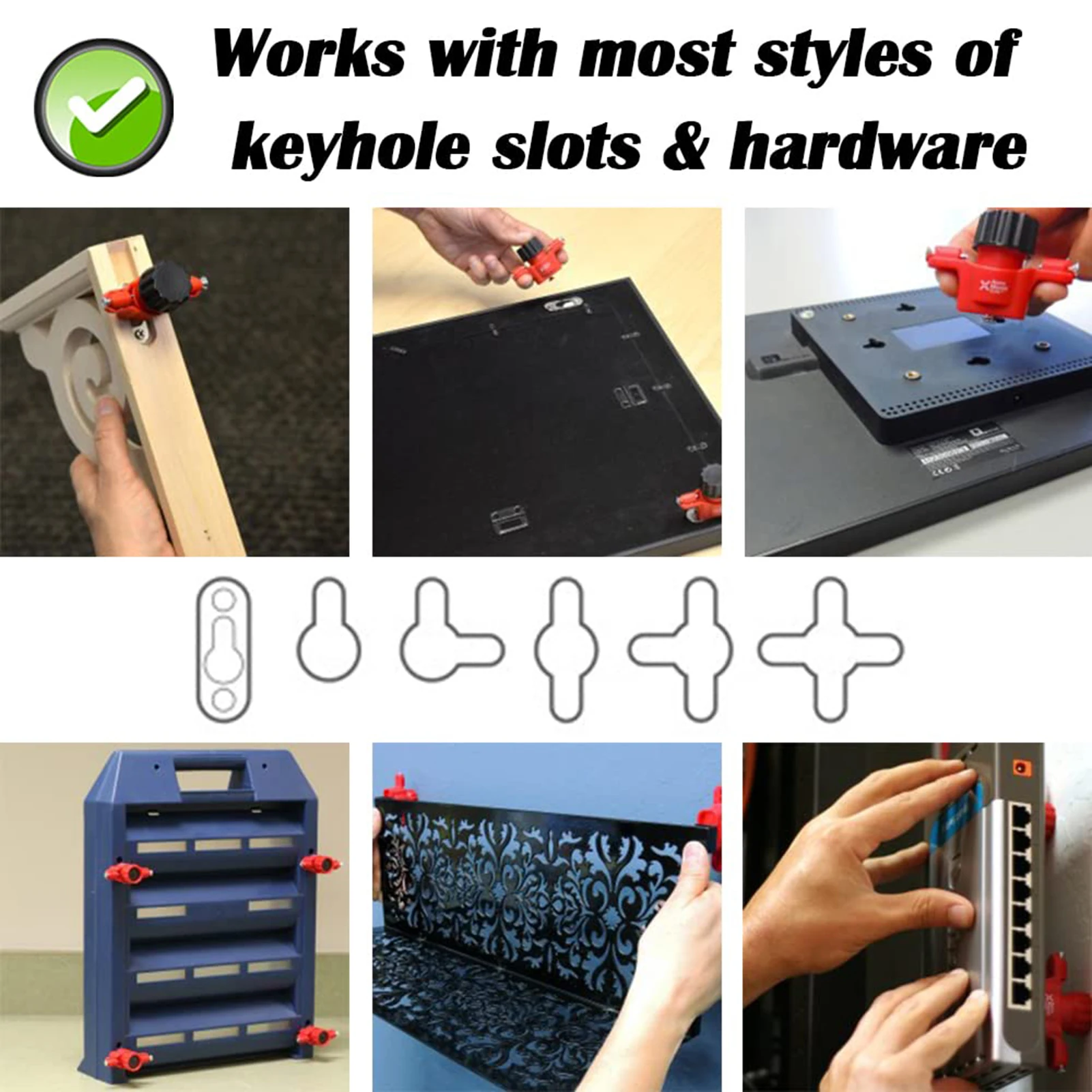 Keyhole Slot Wall Mount Hardware