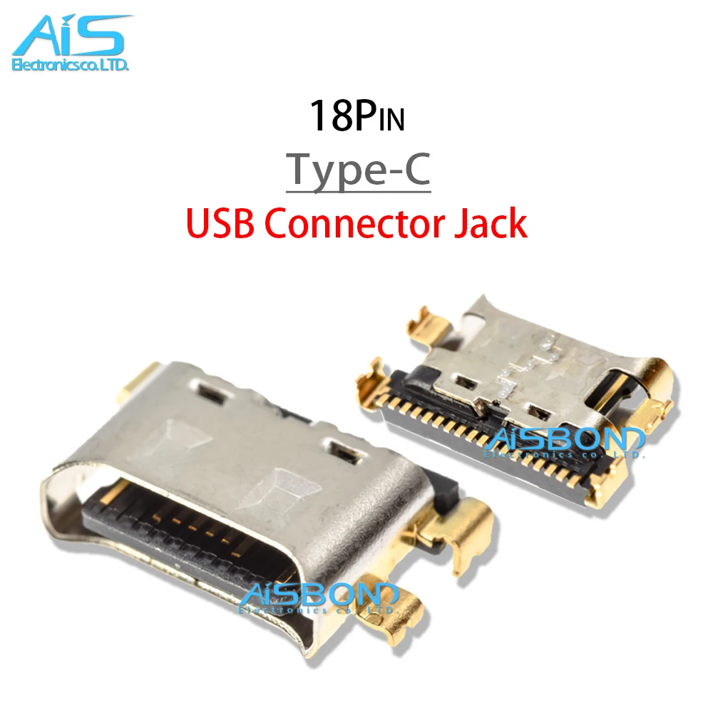 10Pcs Type-C USB Mobile 18Pin Charger Connector Jack Charging port dock ...