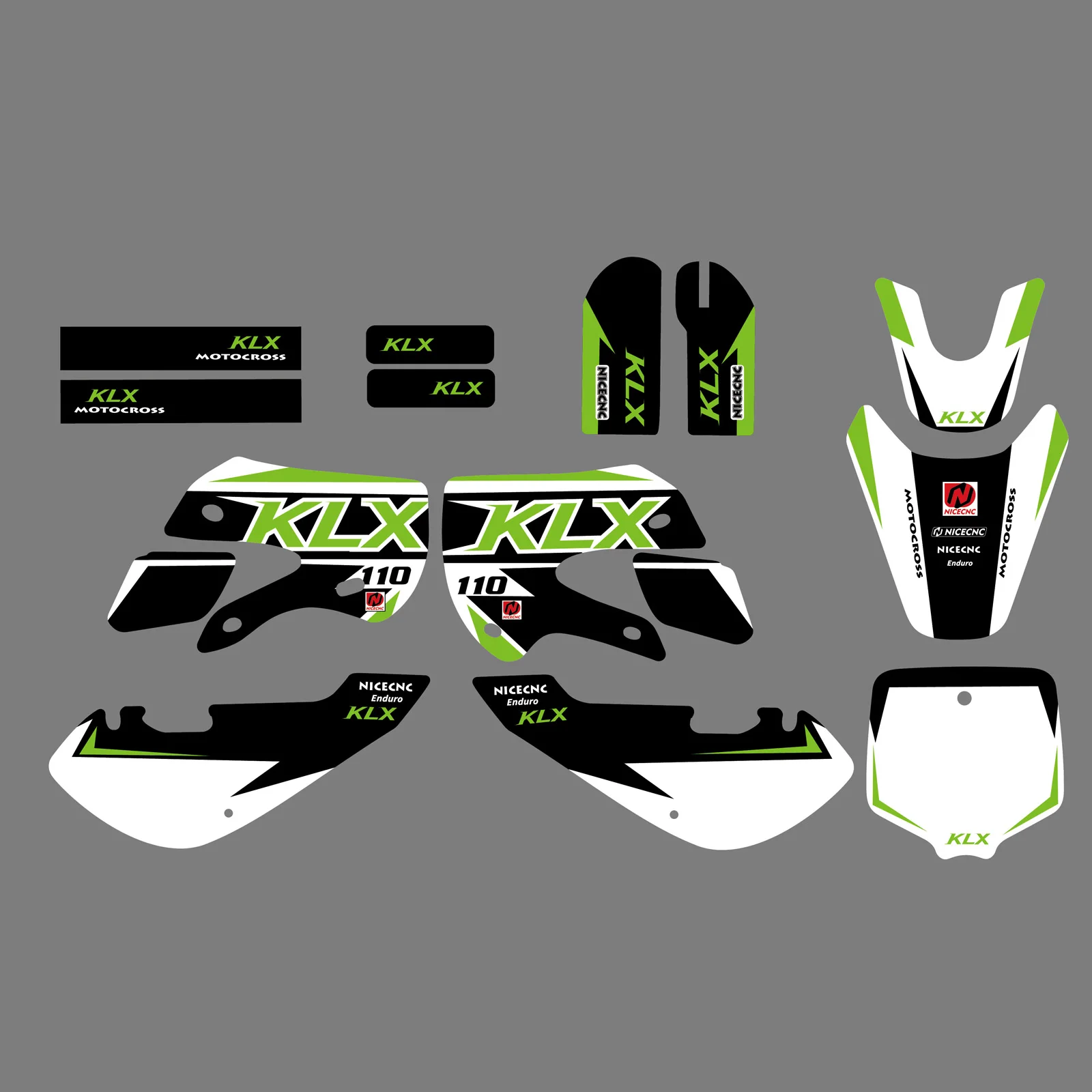 Motocross-Team-Graphics-Background-Sticker-Decal-Kits-For-KAWASAKI-KX65 ...