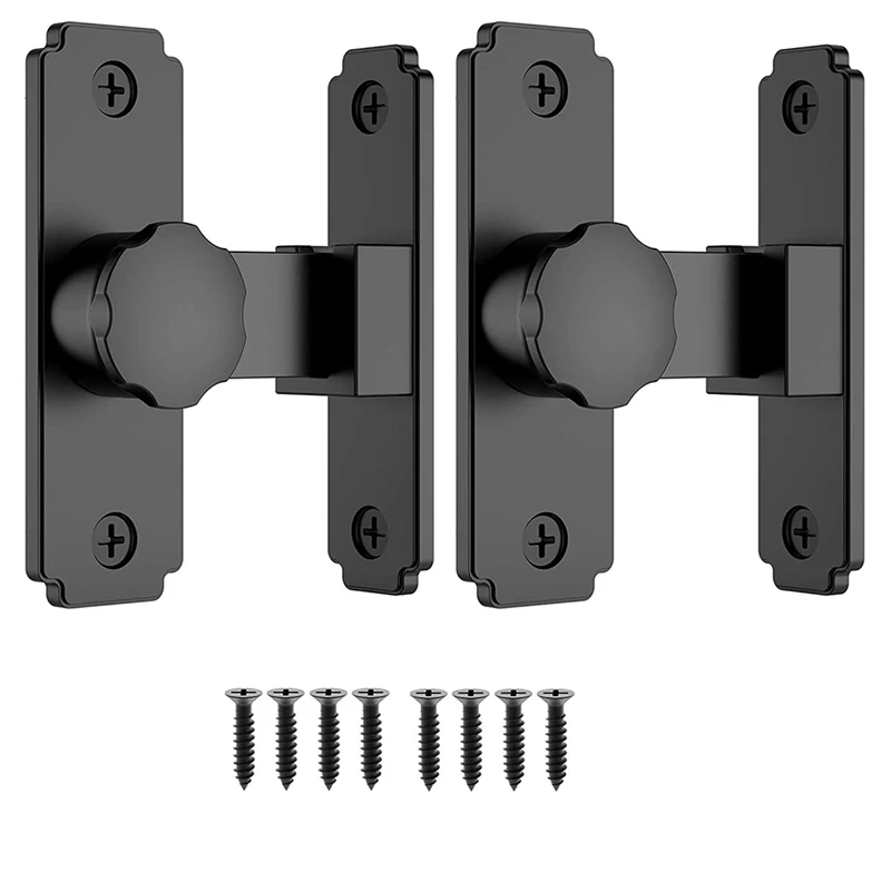 Barn Sliding Door Lock Hardware, 90 Degree Heavy Duty Gate Latches Flip ...