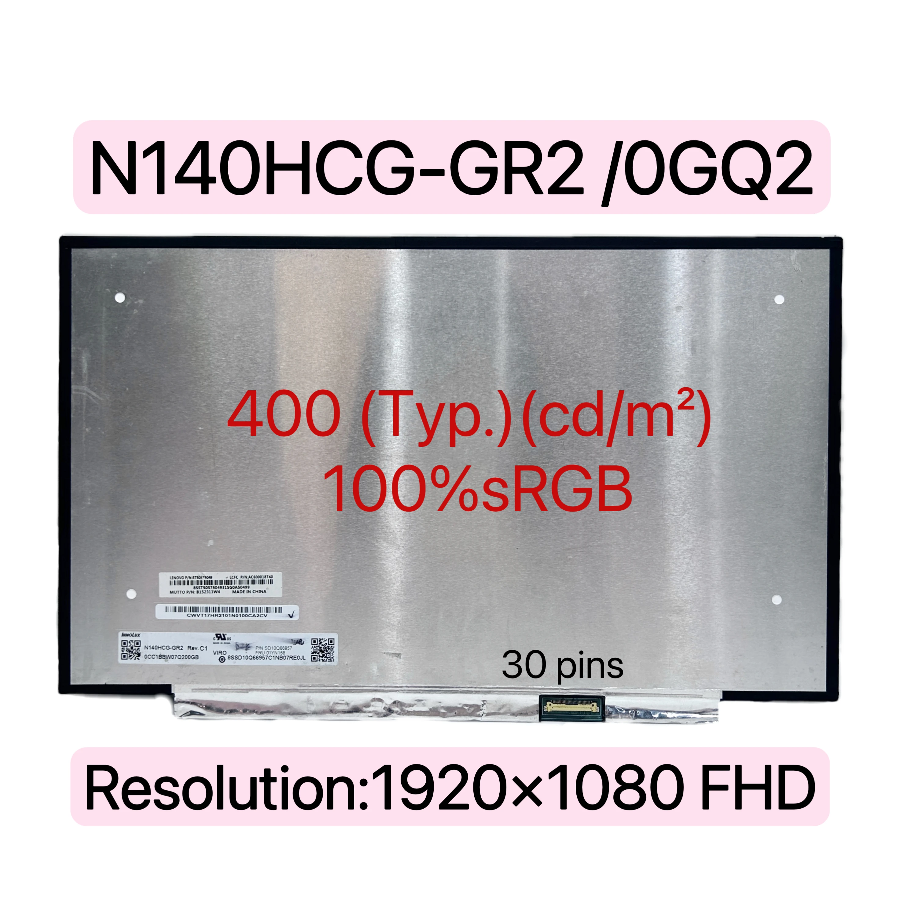 N140HCG-GQ2-N140HCG-GR2-Laptop-LCD-Screen-Replacement-Display-Matrix ...