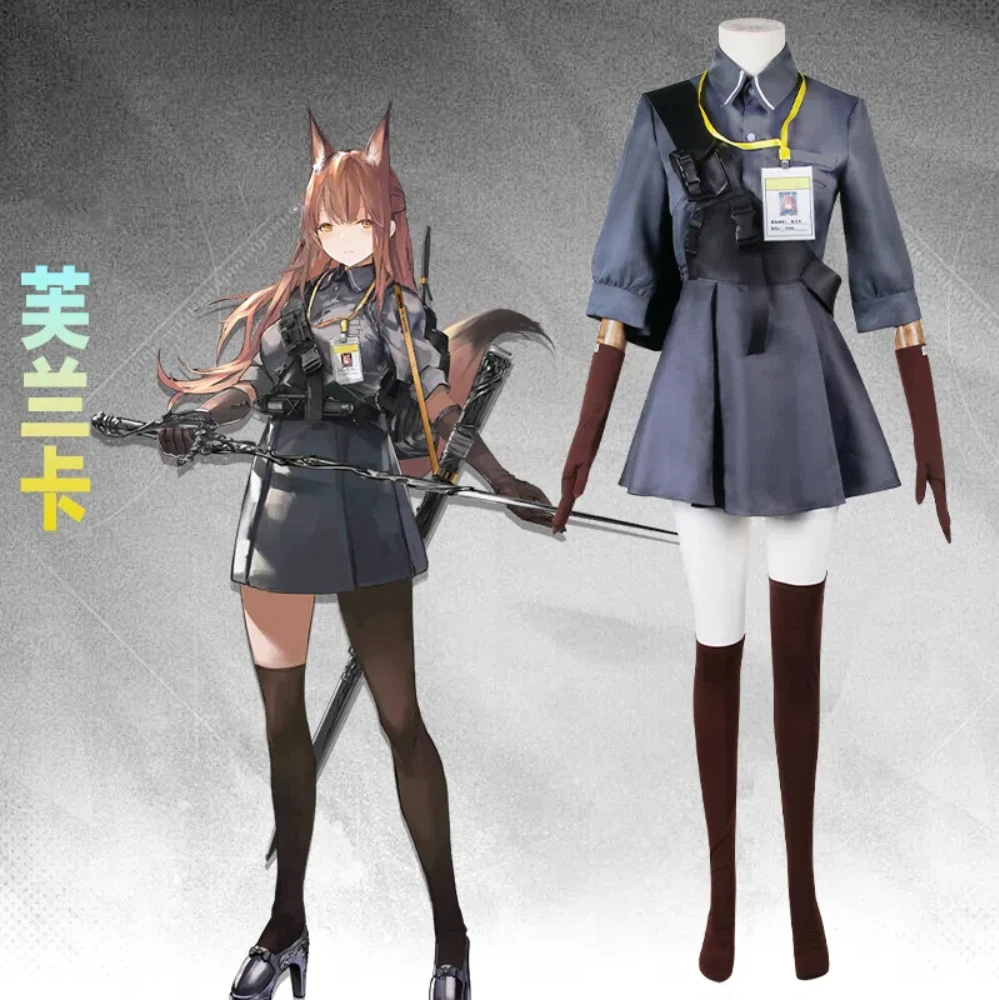 Carrie-Cos-Arknights-Franka-Women-Cosplay-Costume-Cos-Game-Anime-Party ...