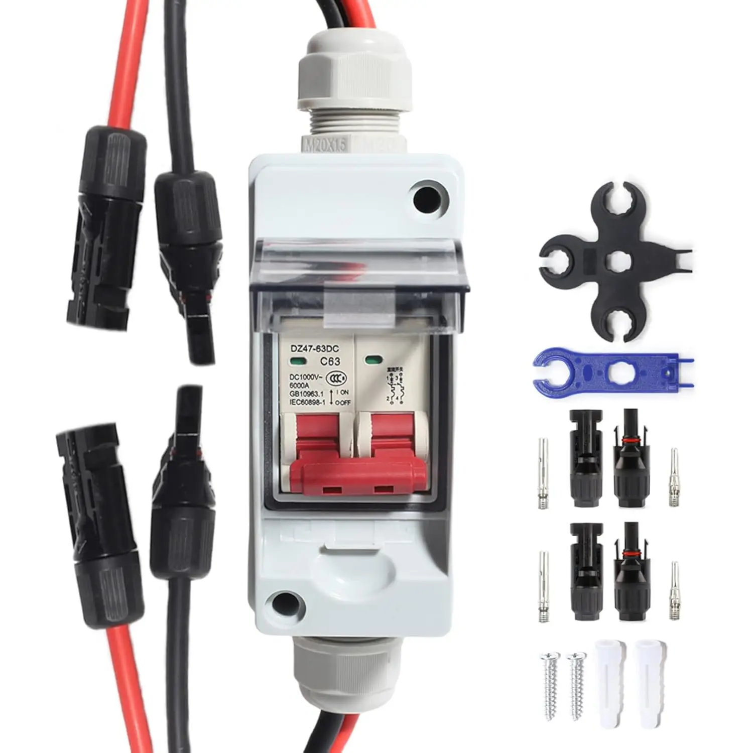 Solar Panel Disconnect Switch 60Amp 1000V Outdoor Small Breaker ...