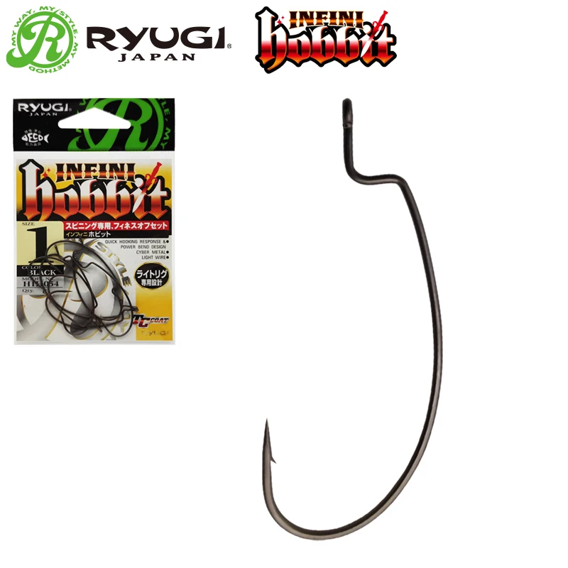 RYUGI-Japan-Original-Finesse-Offset-Fishing-Hook-Super-Light-Fish-hook ...