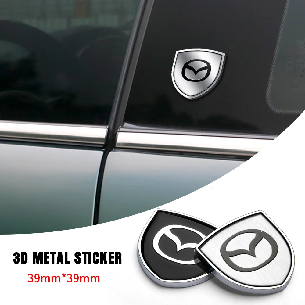 3D Metal Sticker Car Body Trunk Decoration Sticker Shield Shape Car ...