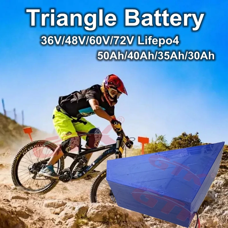 GTK Triangle type 36v 48V 60V 72V 50Ah 40Ah 35Ah 30Ah Lifepo4 Battery ...