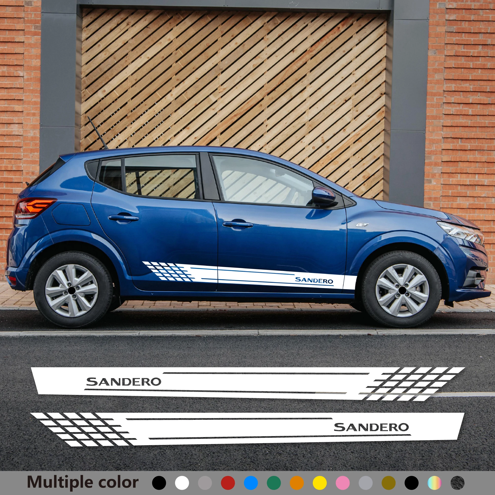 2pcs-Car-Door-Side-Stripe-PVC-Stickers-Apply-For-Dacia-Duster-Stepway ...