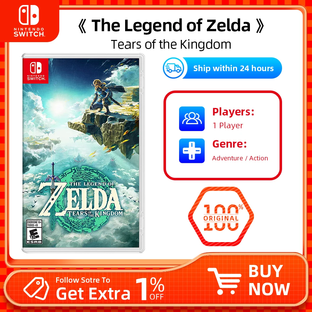 Nintendo Switch US Version The Legend of Zelda: Tears of the Kingdom ...