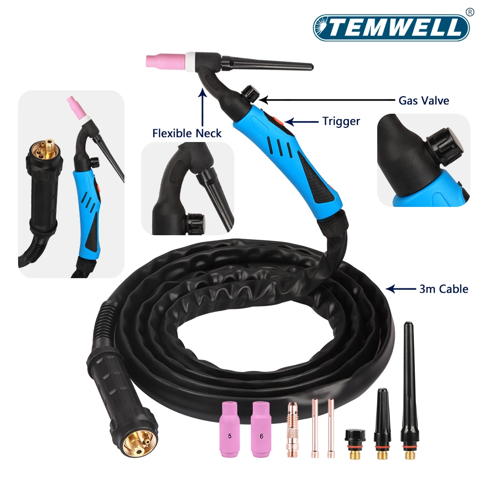 WP26-WP26FV-TIG-Welding-Torch-200A-Argon-arc-welding-gun-WP-26-wp-26fv ...