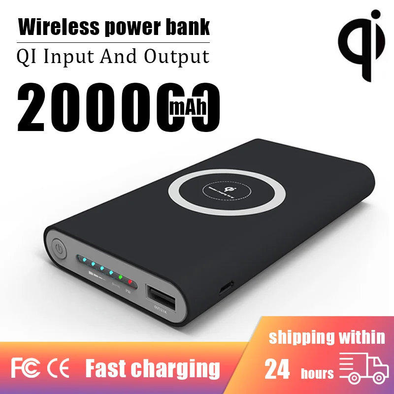 Nuovo-Power-Bank-Wireless-da-200000mAh-ricarica-Super-veloce ...