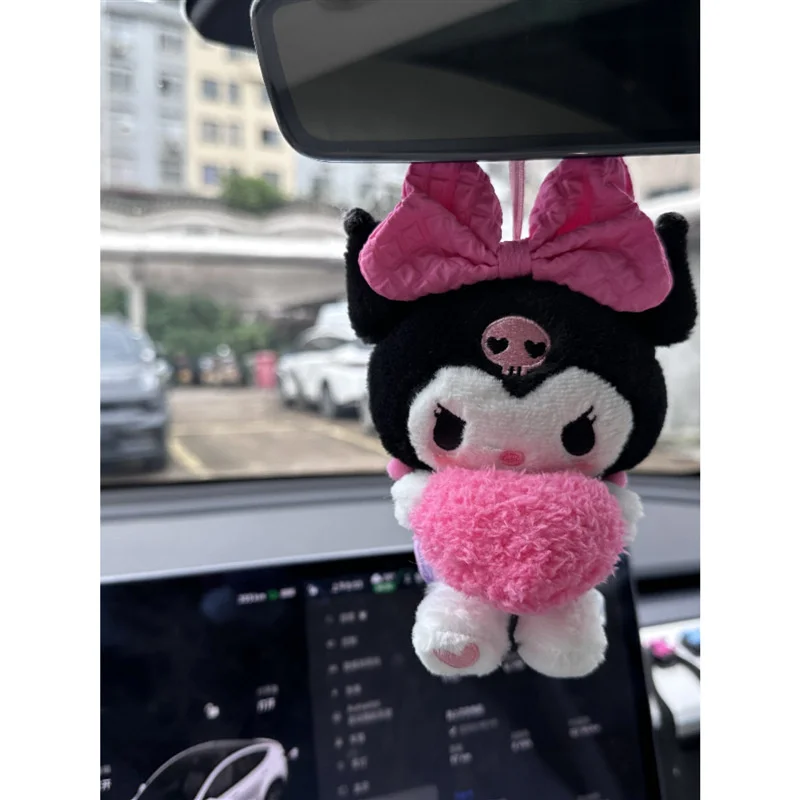 Sanrioed-Cartoon-Kuromi-Plush-Doll-Car-Wiper-Turn-Signal-Decorative-Car ...