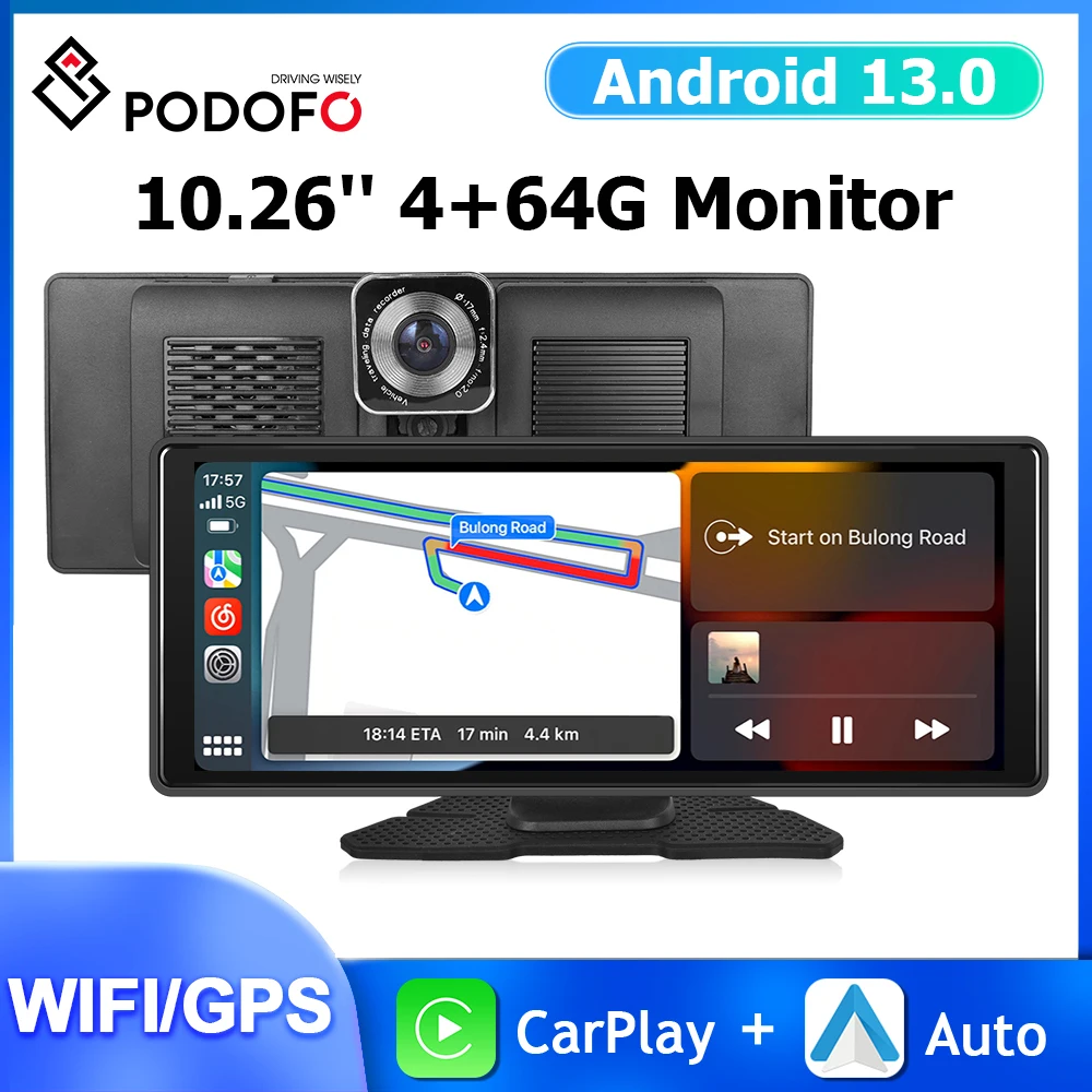 Podofo-4-64G-Android-13-Car-Monitor-Wireless-Carplay-Android-Auto-10-26-Dashboard-Dash-Cam.jpg