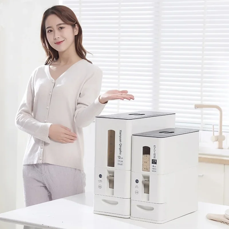 Japanese-style-Light-Luxury-Metering-Rice-Barrel-Kitchen-Household ...