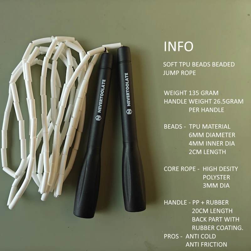 LESS-PAIN-SOFT-RUBBER-TPU-beads-NEVERTOOLATE-beaded-jump-SKIP-SKIPPING ...