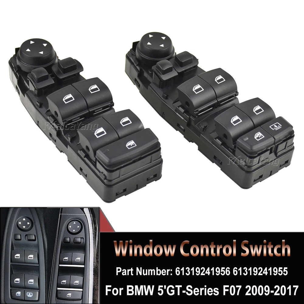 윈도우 버튼 리프터 파워 마스터 윈도우 스위치 드라이버 사이드, BMW F06 F07 F10 F25 61319241955 ...