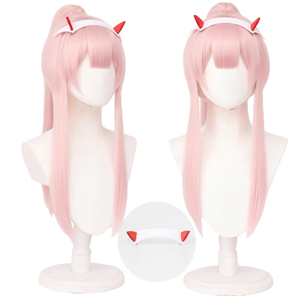 DARLING-in-the-FRANXX-Code-02-Cosplay-Wig-Ponytail-Zero-Two-Swimwear ...