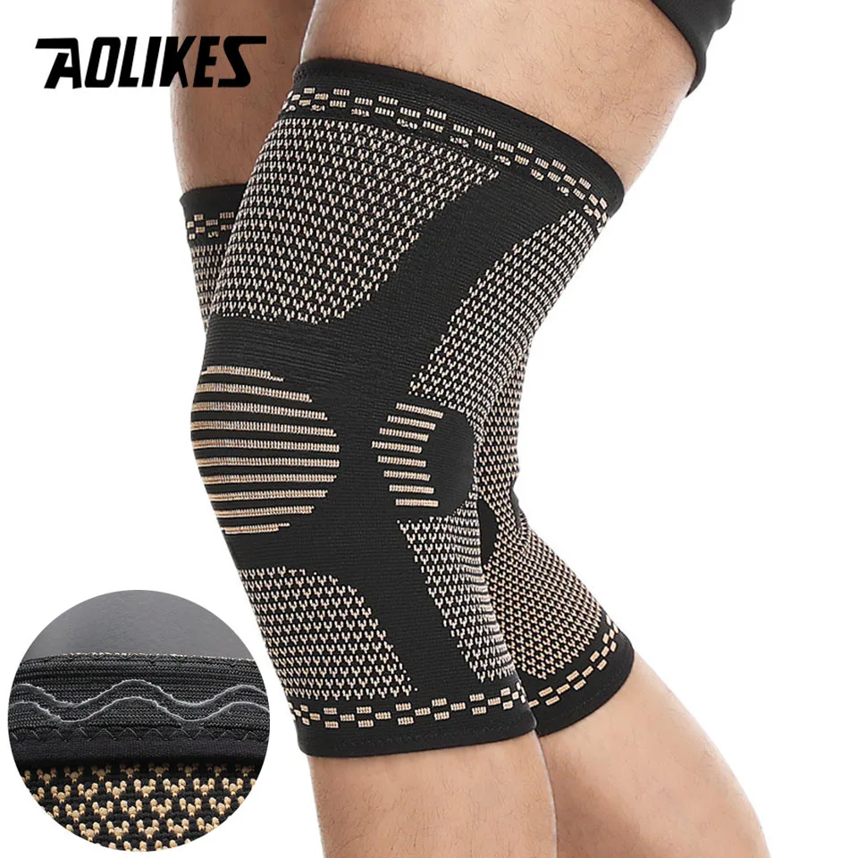 AOLIKES-1-Pair-Copper-Knee-Sleeve-for-Arthritis-Pain-and-Support-Copper ...