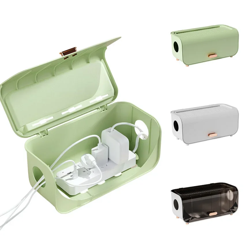 Desktop-Cable-Storage-Box-Power-Line-Storage-Case-Dustproof-Waterproof ...