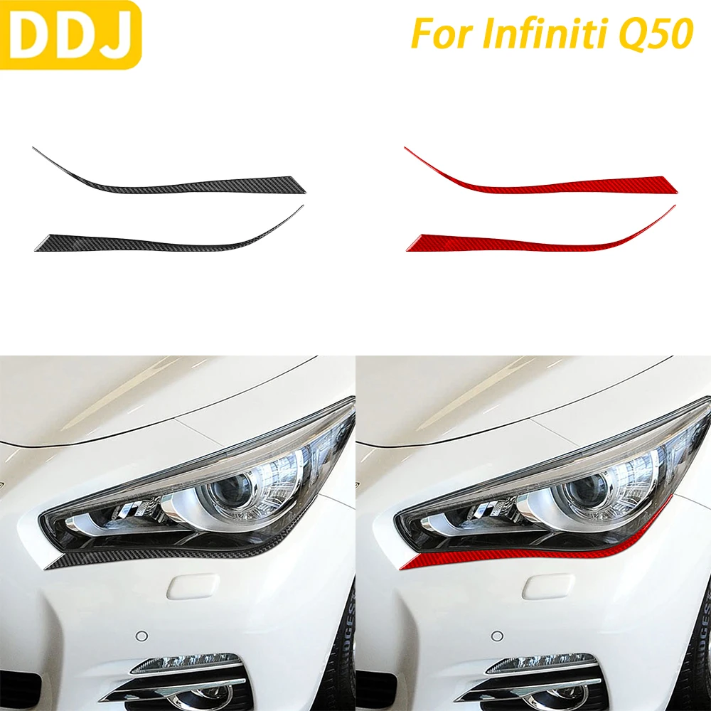 For Infiniti Q50 2014-2020 Car Accessories Carbon Fiber Front Front ...