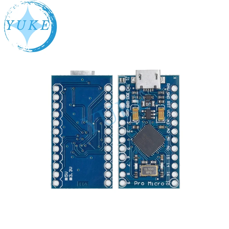 Micro/Mini/Type-C ATmega32U4 5V 16MHz 2-row needle for Arduino Pro Mini ...