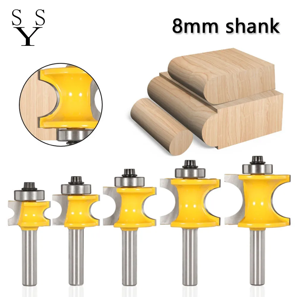 8MM-Shank-Bull-Nose-Radius-Bit-Router-Bit-Woodworking-Milling-Cutter ...
