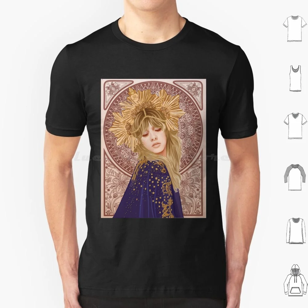 Stevie-Arrt-T-Shirt-Big-Size-100-Cotton-Stevie-Nicks-Stevie-Music-70s ...