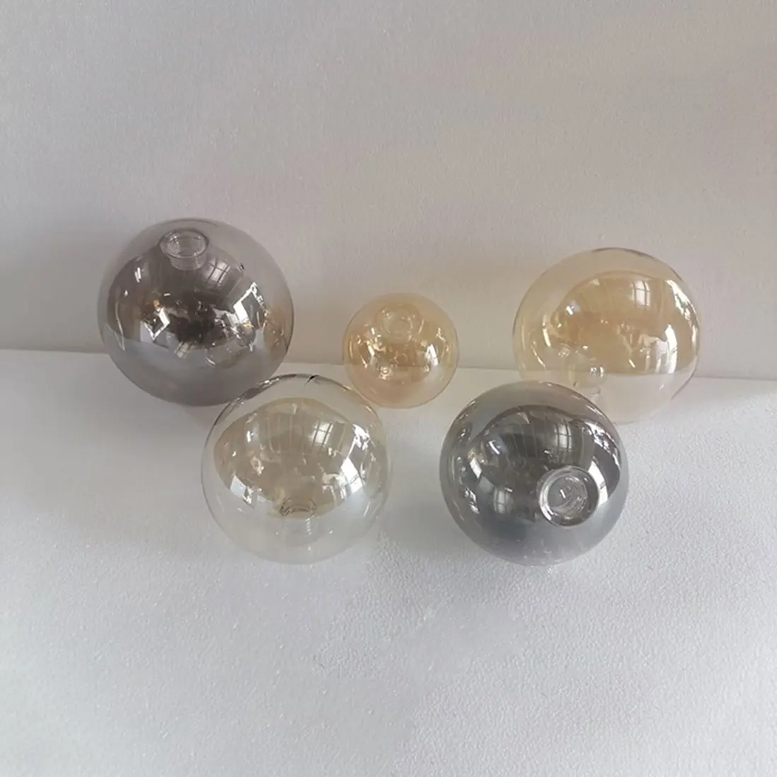 D12cm-D15cm-G9-Glass-Shade-Replacement-for-Screw-Thread-Socket-Amber ...