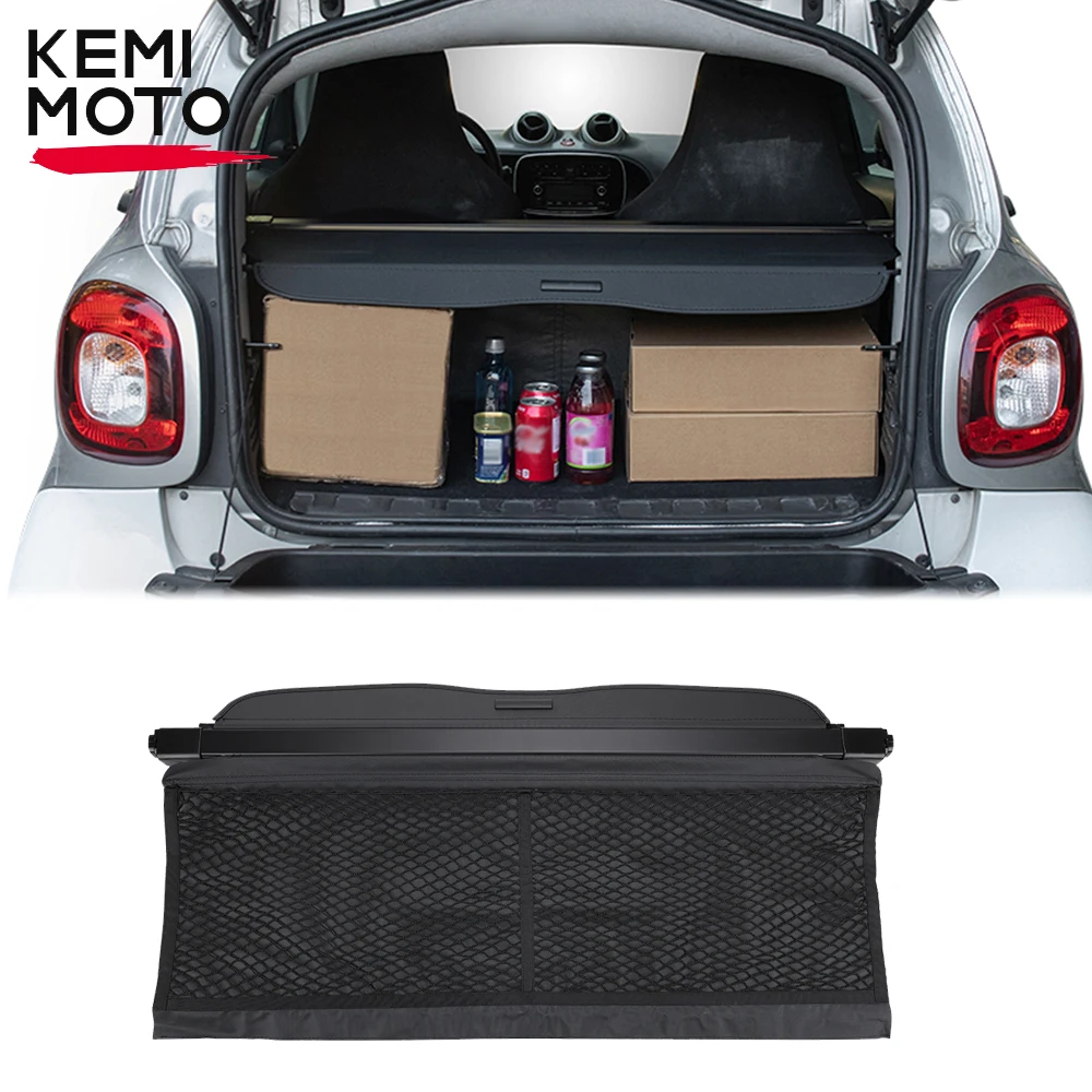 Car Rear Trunk Cargo Cover For Smart 451 Fortwo 2009-2014 453 Fortwo ...