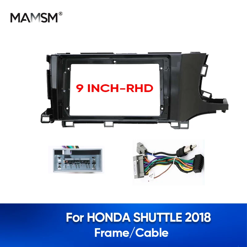 MAMSM-9-inch-2-Din-Car-DVD-Audio-stereo-Panel-Frame-Cables-Harnes-For ...